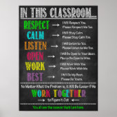 Classroom Expectations Poster | Zazzle