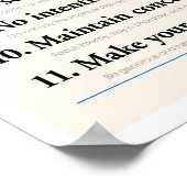 Classroom Improvisation Guidelines Poster | Zazzle