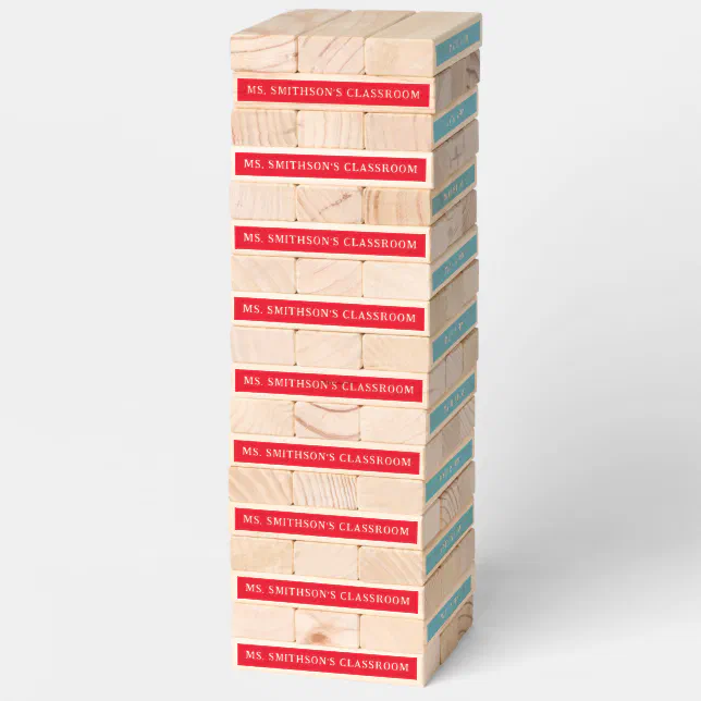 Classroom Math Game Topple Tower | Zazzle