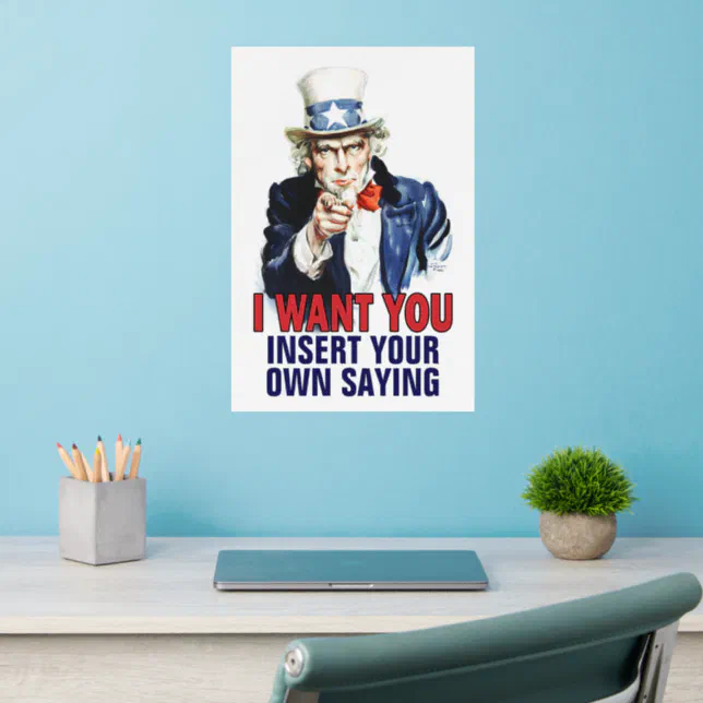 Classroom Motivation - Uncle Sam I Want You Wall Decal | Zazzle