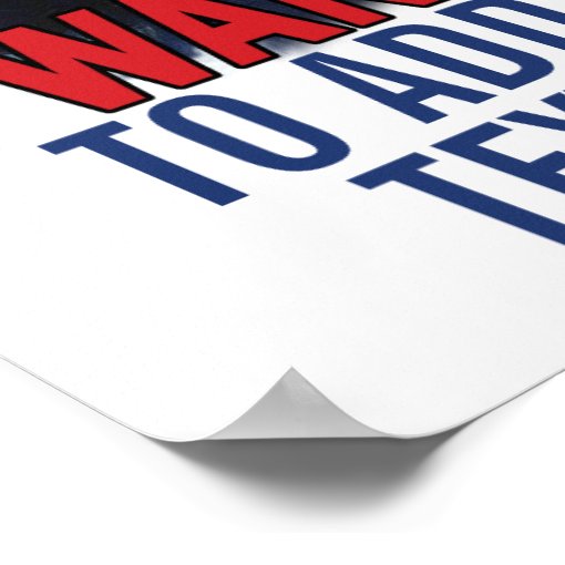 Classroom Poster: Add Your Text Here Poster | Zazzle