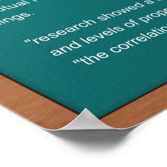 Classroom Poster: Causation vs Correlation Poster | Zazzle