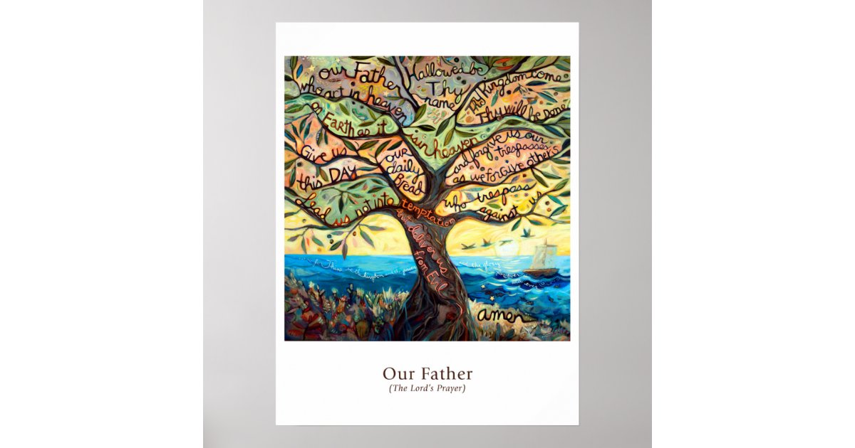 Classroom Poster featuring the "Our Father" | Zazzle