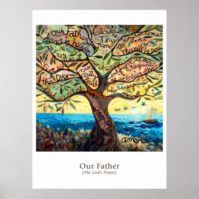 Classroom Poster featuring the "Our Father" | Zazzle