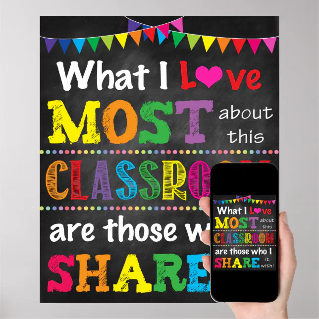 Classroom Printable Poster | Zazzle
