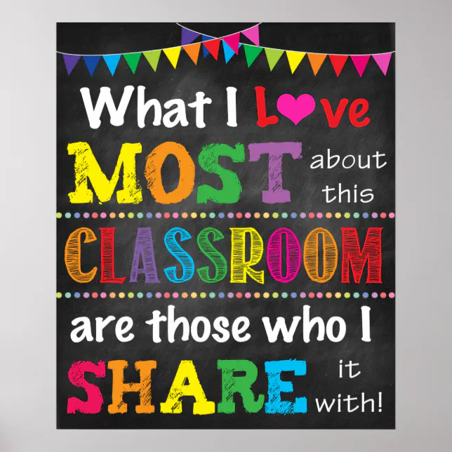 I Learn Classroom Poster Printable | Teachpic