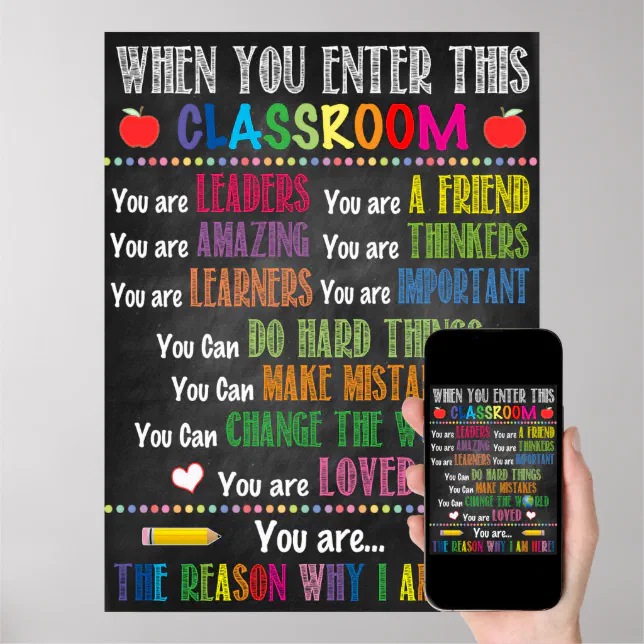 Classroom Printable Poster | Zazzle