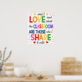 Classroom Rainbow Poster | Zazzle