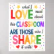 Classroom Rainbow Poster | Zazzle