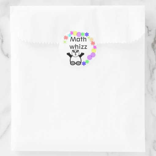 Classroom reward - math - circle sticker | Zazzle
