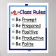 Classroom Rules: 5 P's Poster | Zazzle