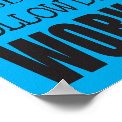 Classroom Rules Poster (Blue), 12" x 36" | Zazzle