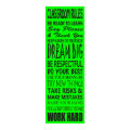 Classroom Rules Poster (Lime Green), 12" x 36" | Zazzle