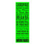 Classroom Rules Poster (Lime Green), 12" x 36" | Zazzle