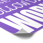 Classroom Rules Poster (Purple), 12" x 36" | Zazzle