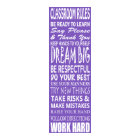 Classroom Rules Poster (Purple), 12" x 36" | Zazzle