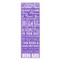 Classroom Rules Poster (Purple), 12" x 36" | Zazzle