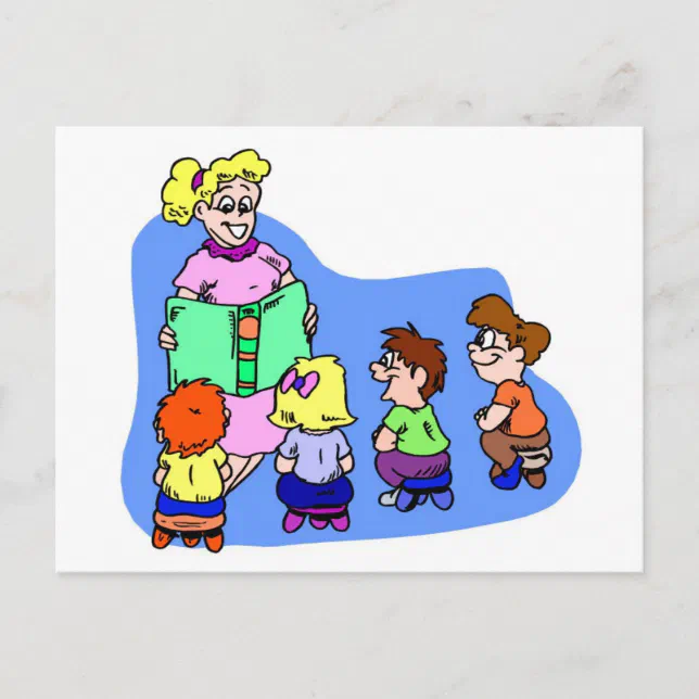 Classroom Storytime Postcard | Zazzle