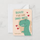 Classroom Valentine's Day Dinosaur Dino Card | Zazzle