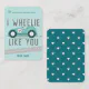 Classroom Valentine's Day Race Car Wheelie Card | Zazzle