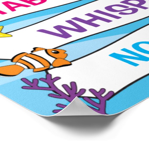 Classroom Voice Level Chart in Under The Sea Theme | Zazzle