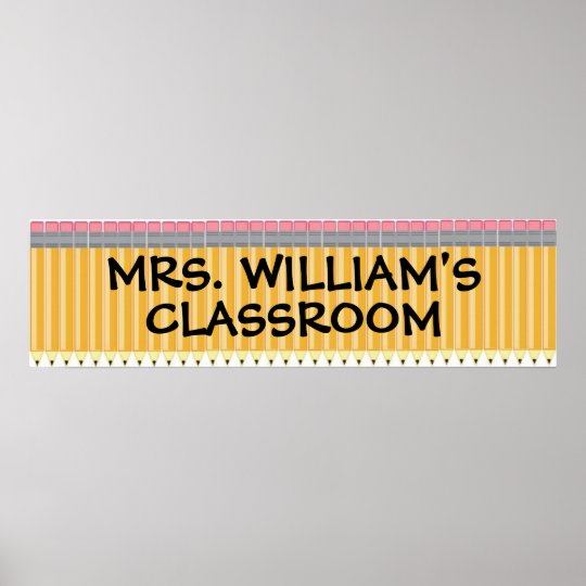 Classroom Welcome Banner Poster | Zazzle.com
