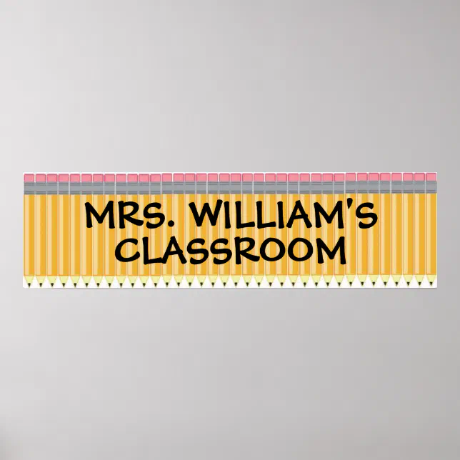 Classroom Welcome Banner Poster | Zazzle