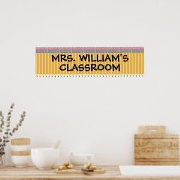 Classroom Welcome Banner Poster | Zazzle