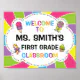 Classroom Welcome Sign in Candy Theme | Zazzle