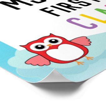 Classroom Welcome Sign in Cute Owl Theme | Zazzle