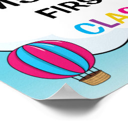 Classroom Welcome Sign in Hot Air Balloons | Zazzle