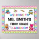 Classroom Welcome Sign in Monsters Theme | Zazzle
