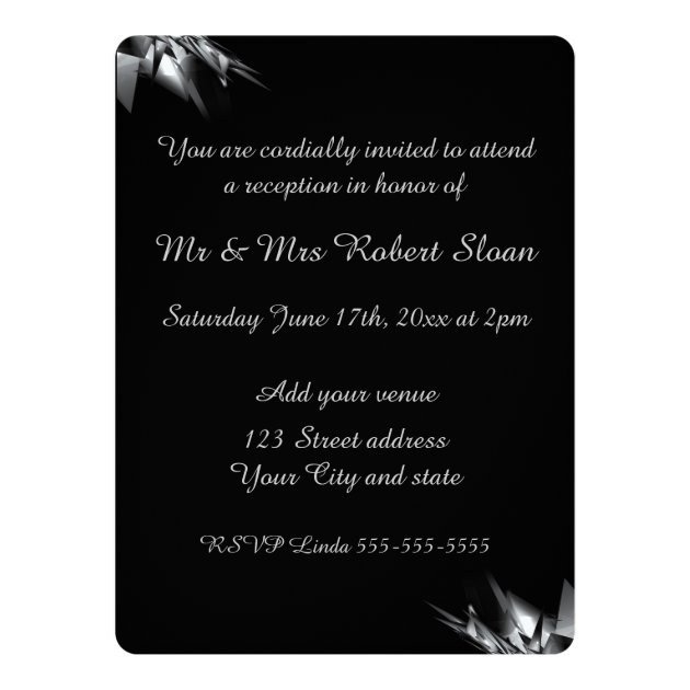 Classy 25th Wedding Anniversary Invitation Card Zazzle ~ Awesome New