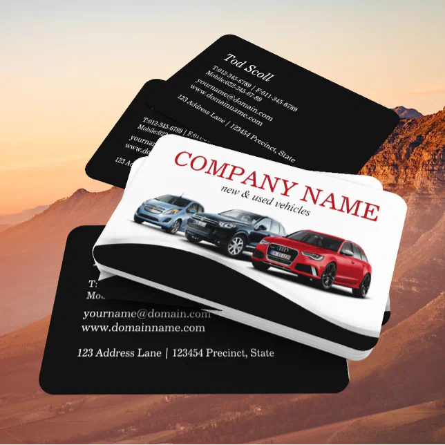 Classy Auto Sales Car Dealer Dealership Business Card | Zazzle