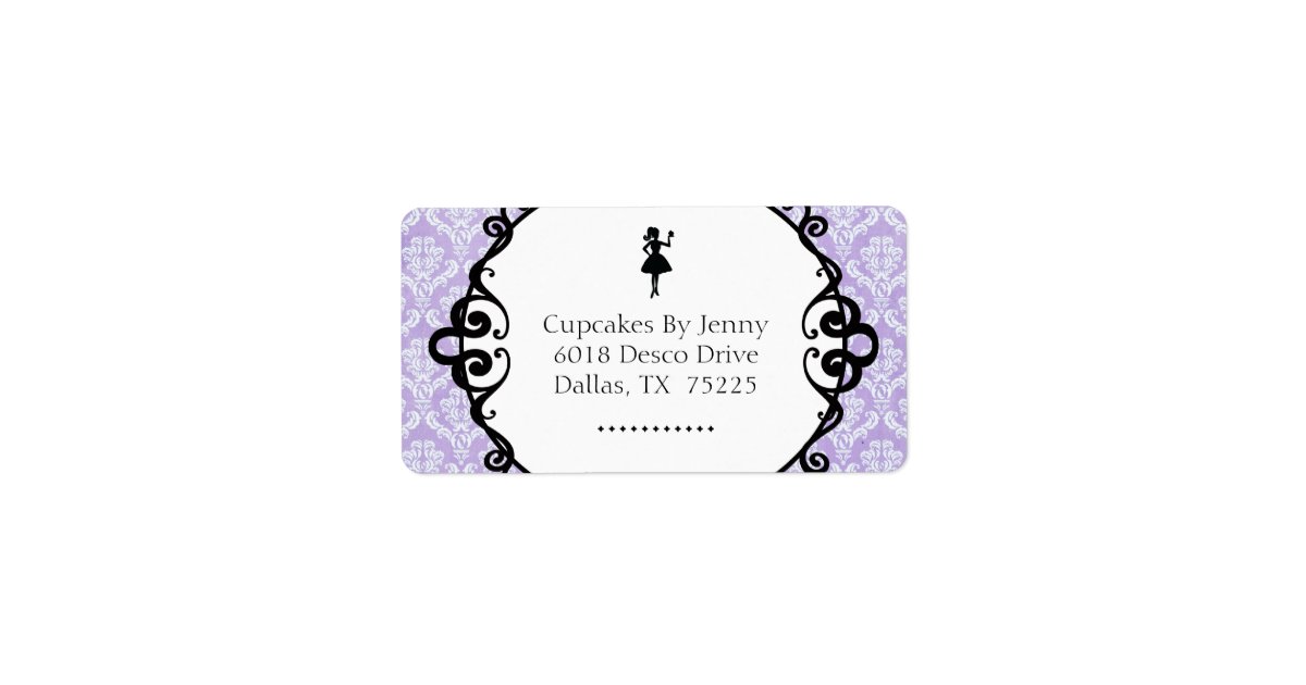 Classy Bakery Return Address Label | Zazzle