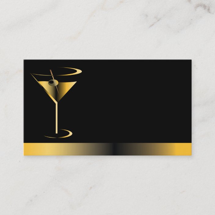 Classy bartender business cards | Zazzle.com
