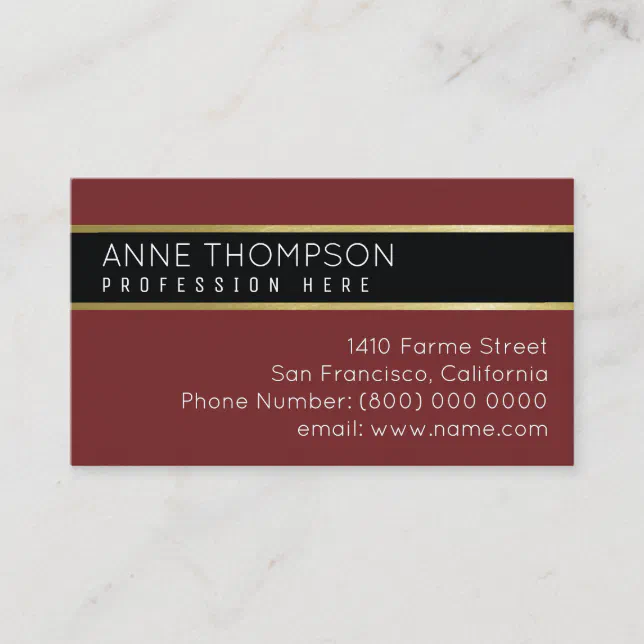 classy basic business_card for any profession business card | Zazzle