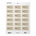 Classy Blue Running Design Label | Zazzle