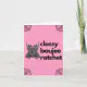 Classy Boujee Ratchet | Pink and Black Lingerie Note Card | Zazzle
