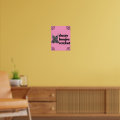 Classy Boujee Ratchet | Pink and Black Lingerie Poster | Zazzle