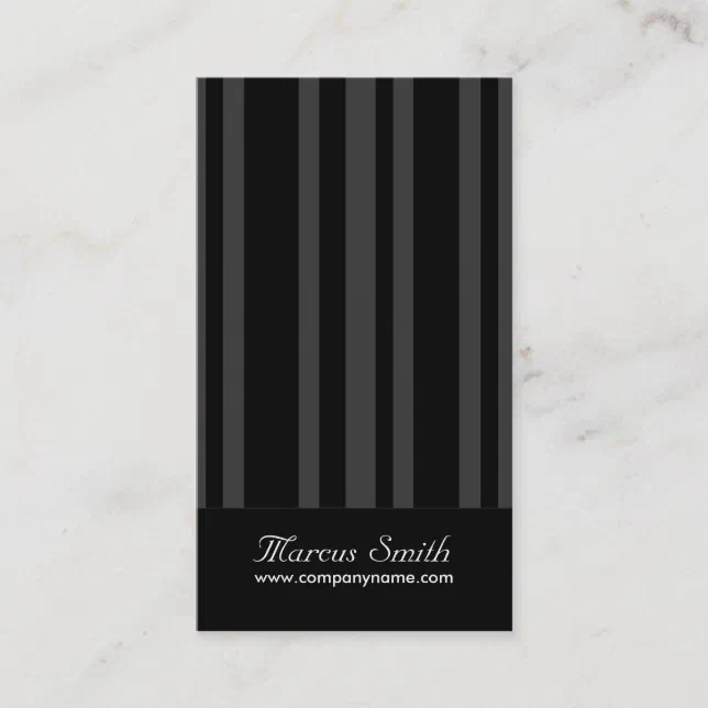 Classy Business Cards - Vertical Stripe Design | Zazzle