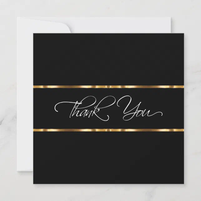 Classy Business Thank You Cards Logo Template | Zazzle