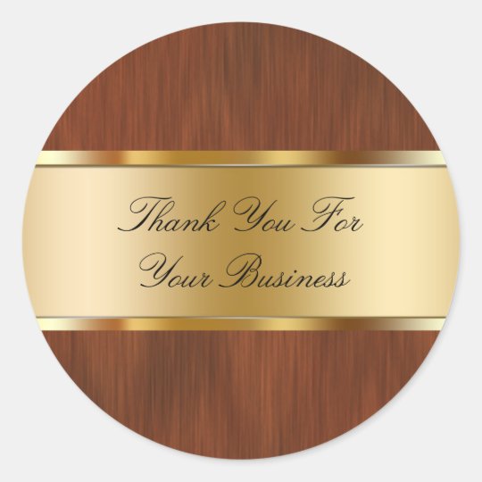 Classy Business Thank You Stickers | Zazzle.com