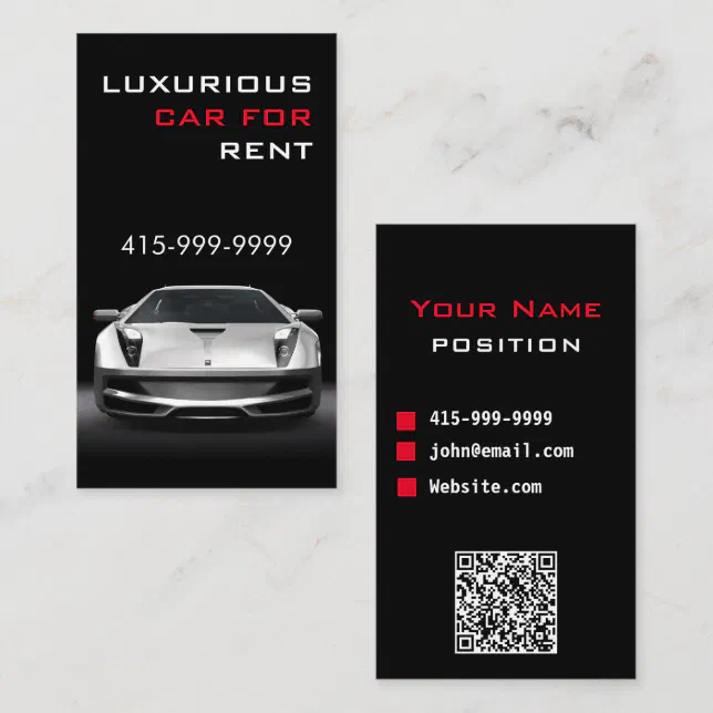 Classy Car Service Or Uber Driver Business Card | Zazzle
