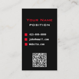Classy Car Service Or Uber Driver QR code Business Card | Zazzle