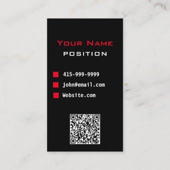 Classy Car Service Or Uber Driver QR code Business Card | Zazzle