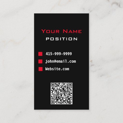 Classy Car Service Or Uber Driver QR code Business Card | Zazzle