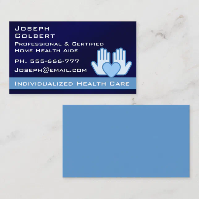 Classy Caregiver Home Health Business Cards | Zazzle