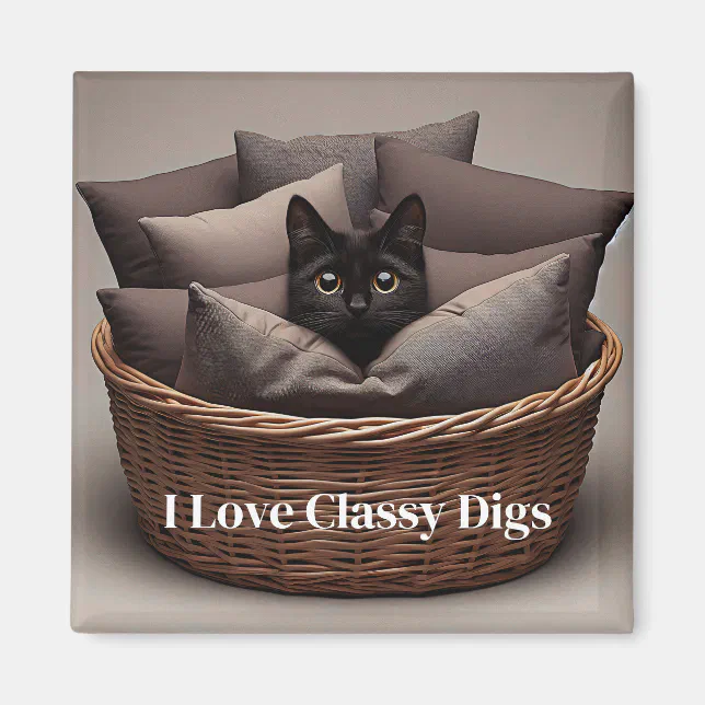 Classy Cat Magnet | Zazzle