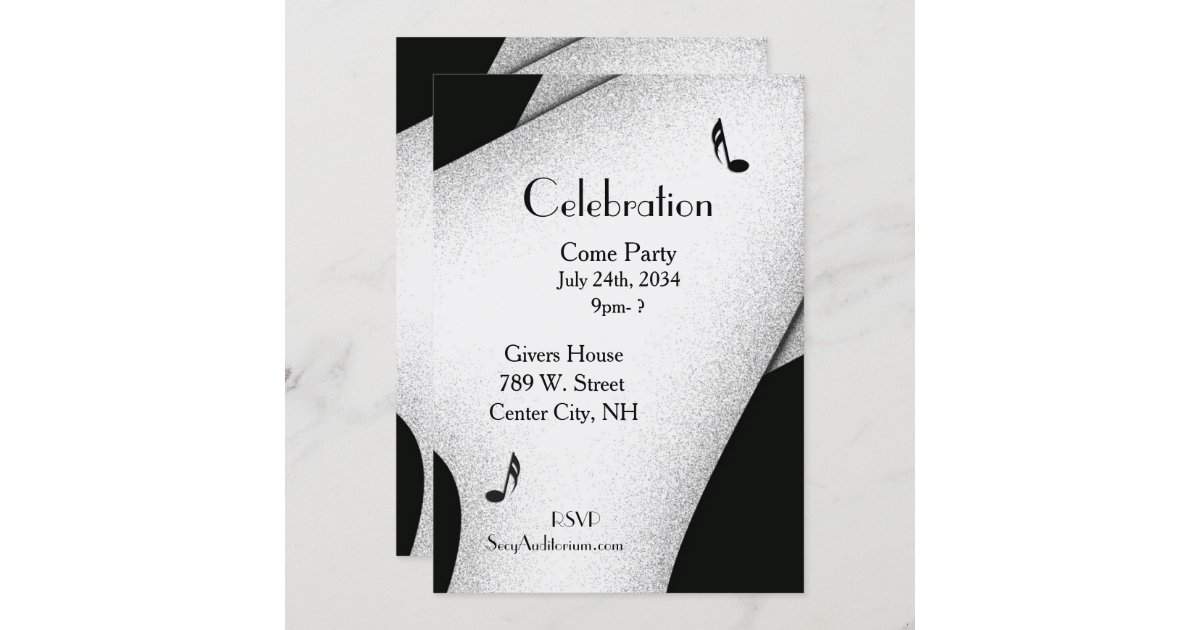 Classy Celebration Party Invitation 5"x 7" | Zazzle